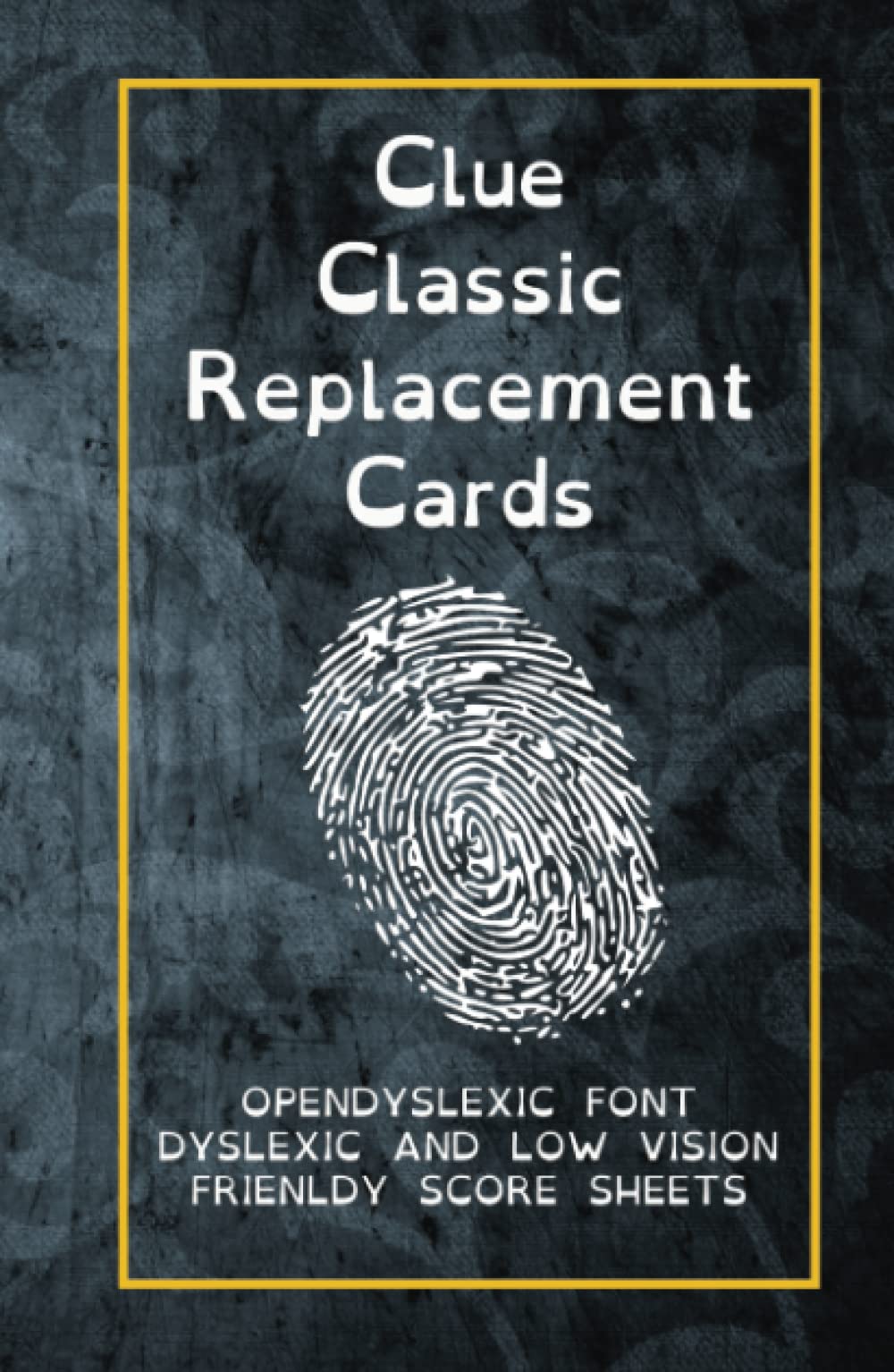 Clue Classic Replacement Cards: Designed to Be Inclusive using the ...