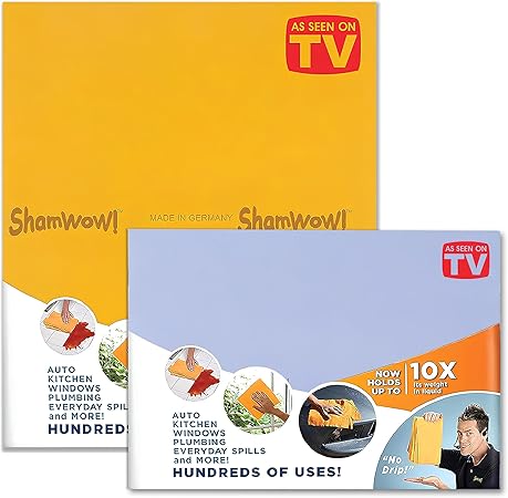 ShamWow The Original Super Absorbent Multi-Purpose Cleaning Shammy ...
