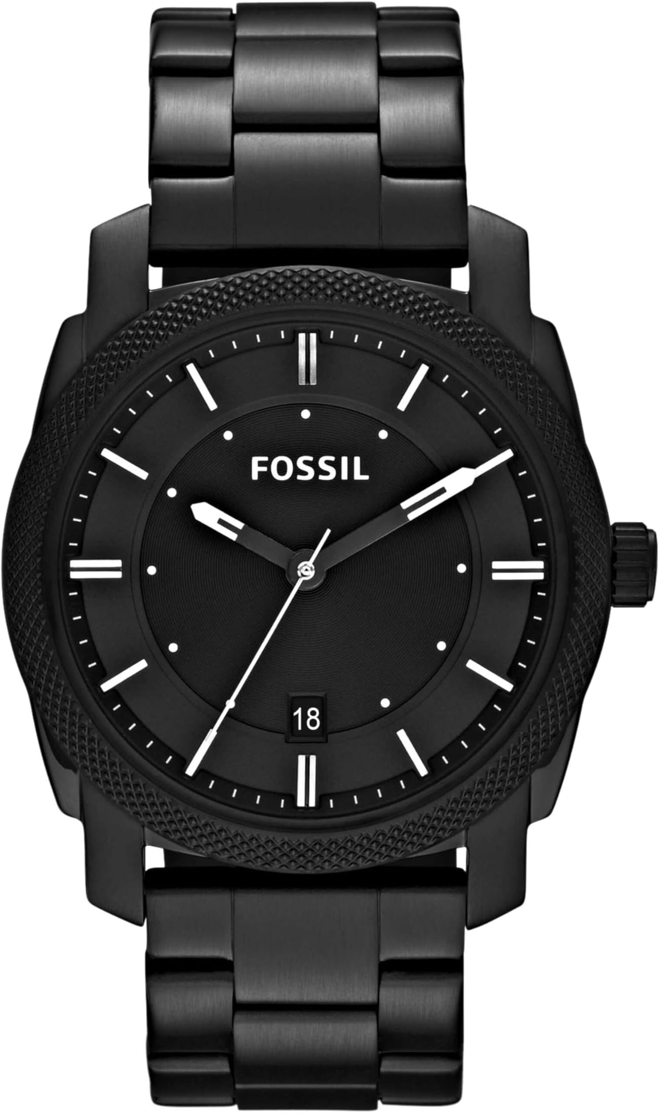 Fossil Machine FS6015 - Reloj cronógrafo de acero inoxidable, Negro ...