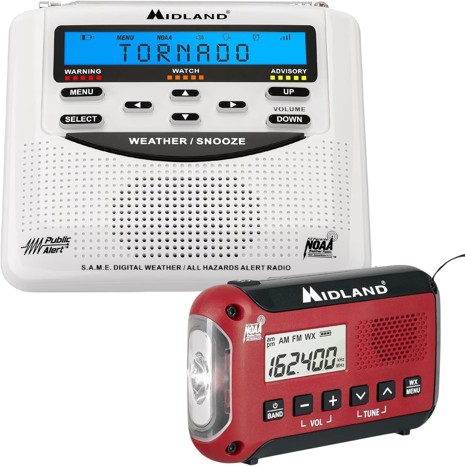 Amazon.com: Midland Home and Travel Emergency Weather Alert Radio ...