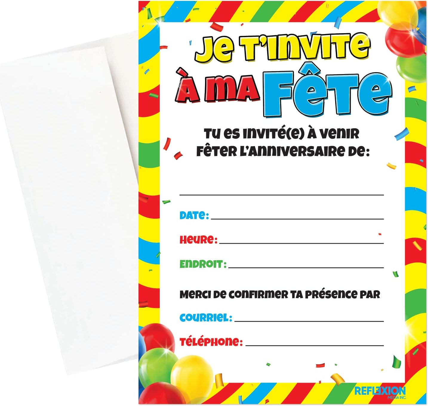 Carte invitation fete enfant francais - Invitation fete enfant francais ...
