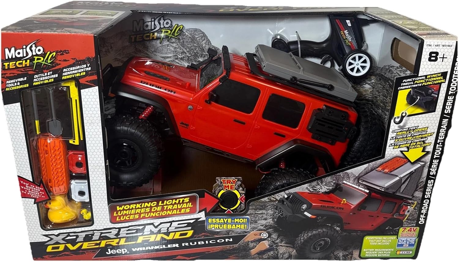 Amazon.com: Maisto Tech RC Xtreme Overland Jeep Wrangler Rubicon – 4WD ...