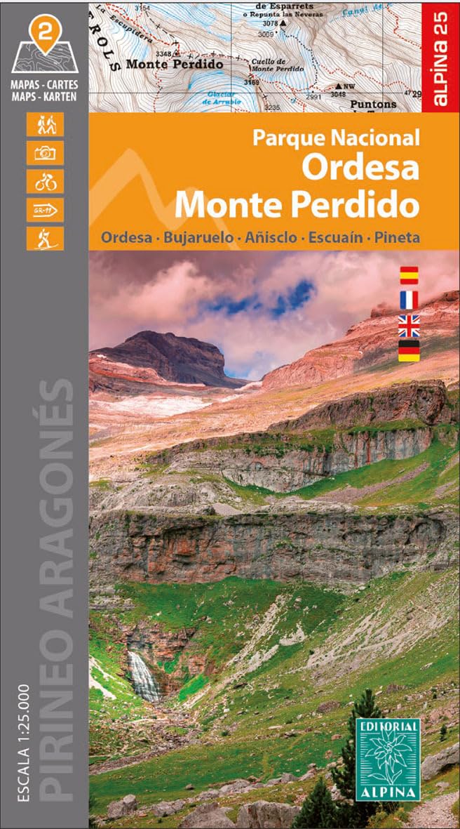 Ordesa y Monte Perdido 2 maps PN E25 : Amazon.in: Books