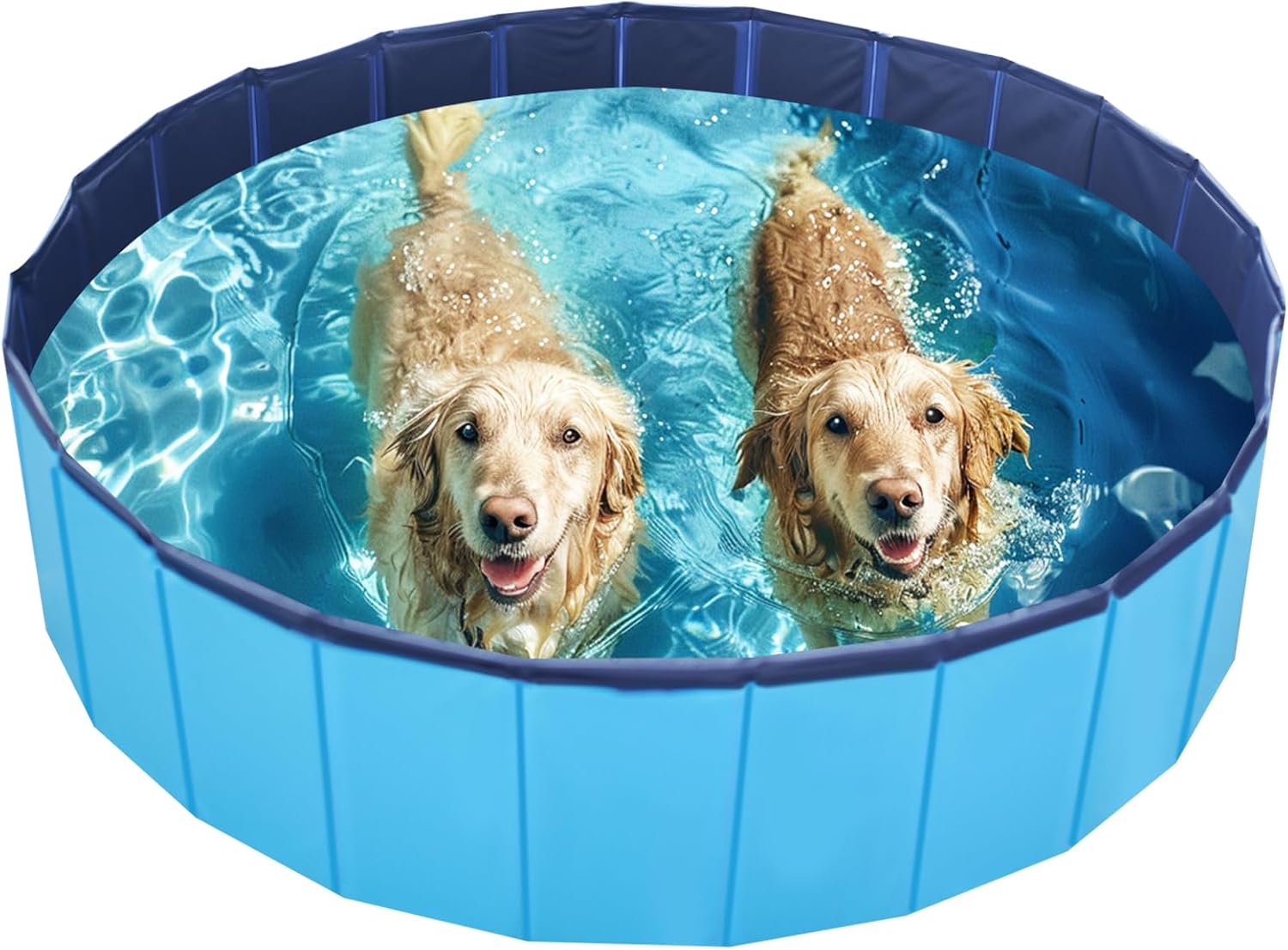 Amazon.com: Neween Foldable Dog Pool, Collapsible Hard Plastic Dog ...