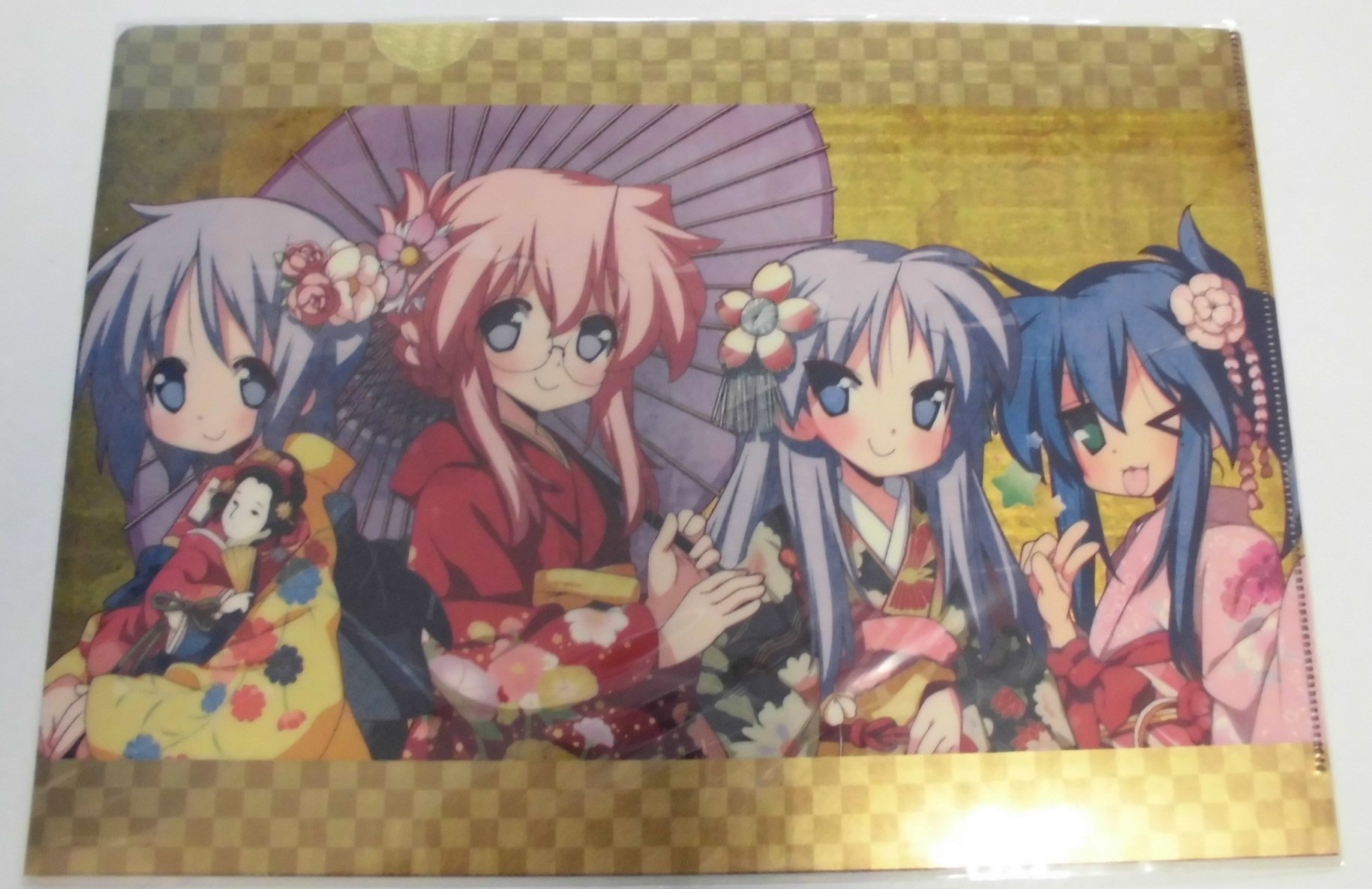Amazon.co.jp: らき★すた 琳派コラボクリアファイル 着物4人 【こなた・かがみ・つかさ・みゆき】 単品 : おもちゃ