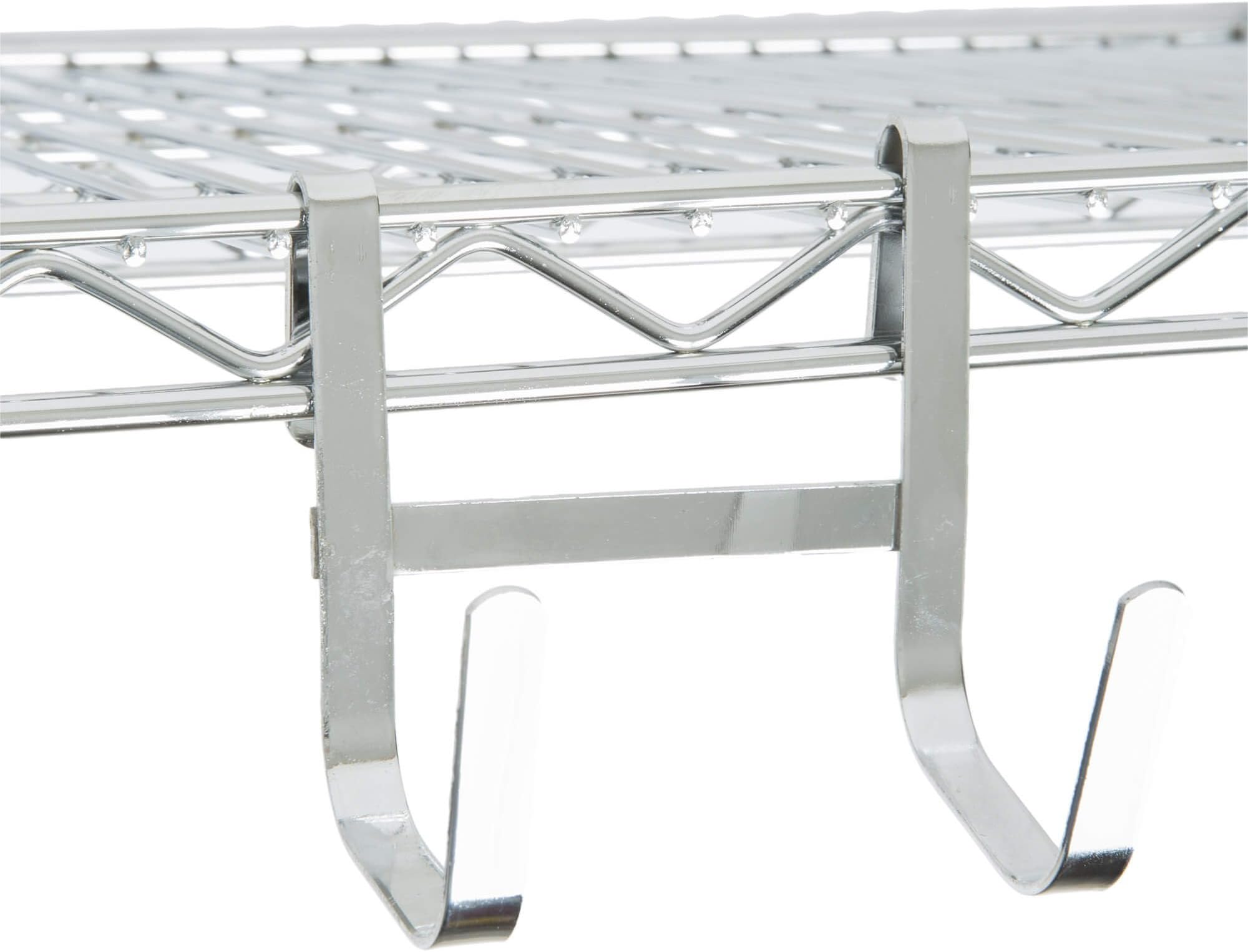 Amazon.com: Home Storage Space Wire Shelving 3-Hooks, Steel, Chrome ...