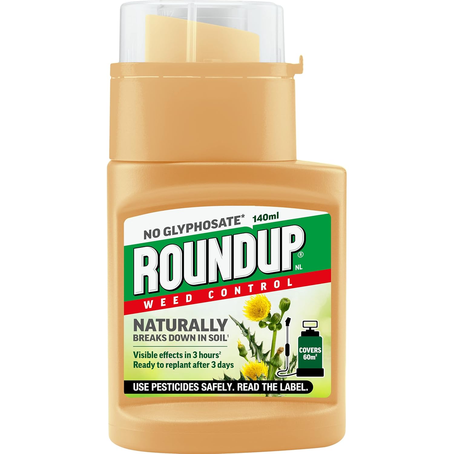 Roundup Naturals Weed Killer - Concentrate (Glyphosate-Free) - 140 ml : Amazon.co.uk: Books
