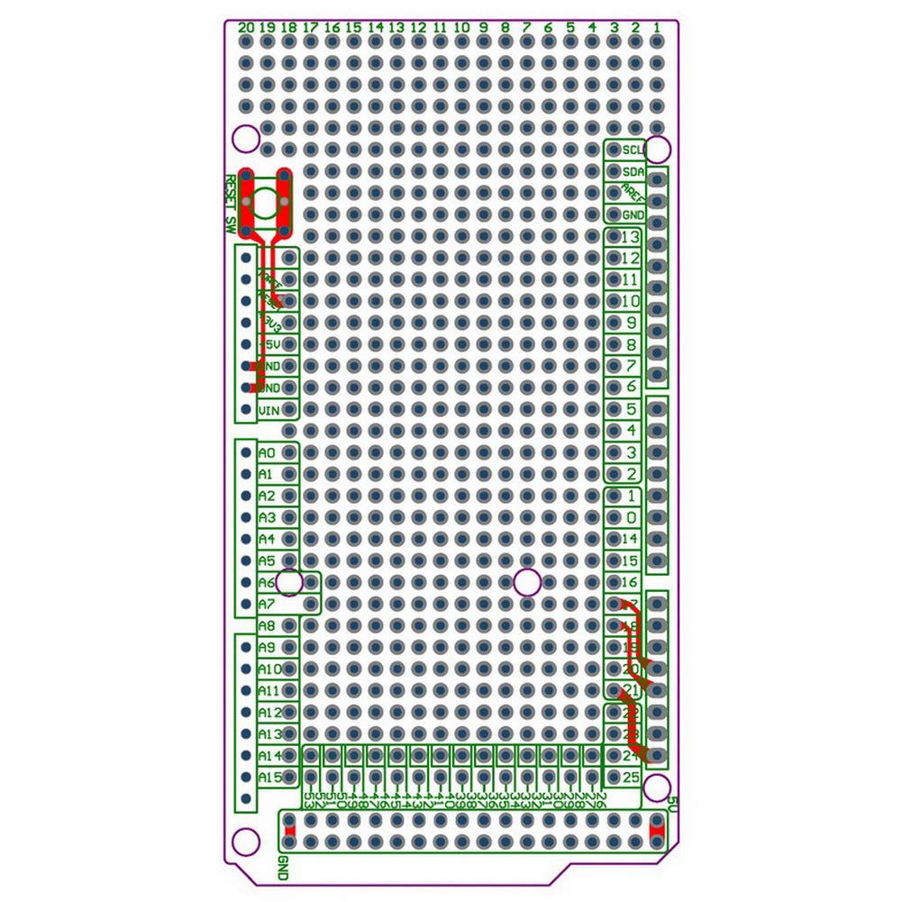 Snapklik.com : 4X Prototype PCB For Arduino Mega 2560 R3 Shield Board DIY