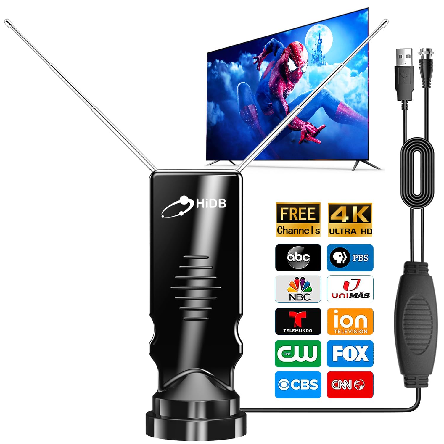 Top Rated Indoor Tv Antenna Rabbit Ear TV Antenna 2025 - Indoor Digital ...