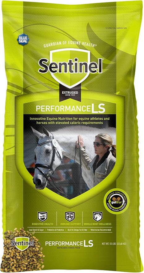 Amazon.com : Blue Seal Sentinel Performance LS, Horse Feed for Equine ...