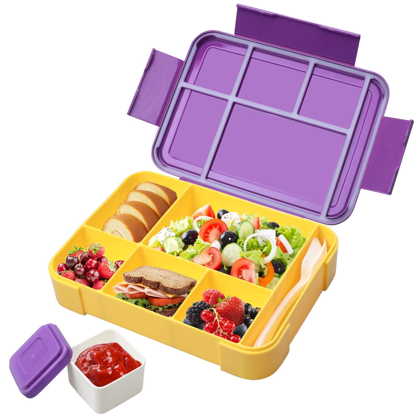 Hap Tim Bento Lunch Box for Kids & Adults, Lunchbox Containers with ...