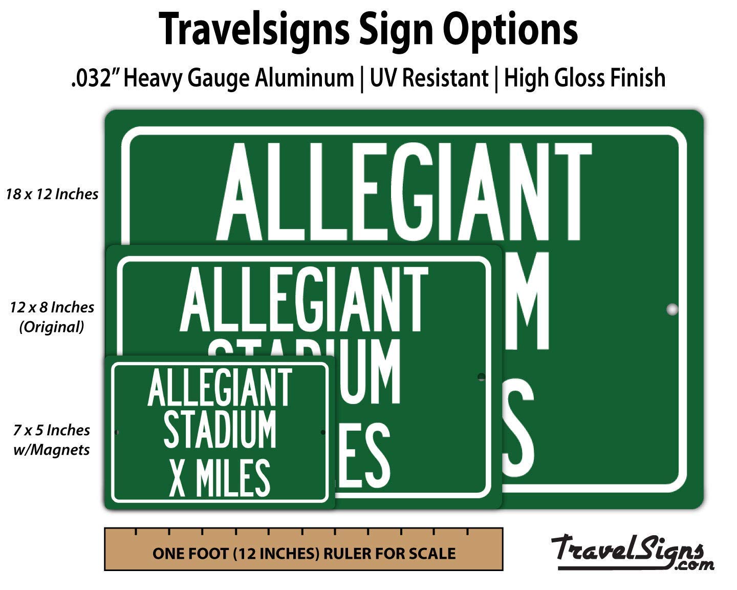 Personalized Highway Distance Sign To Allegiant Stadium – Yaxa Colombia