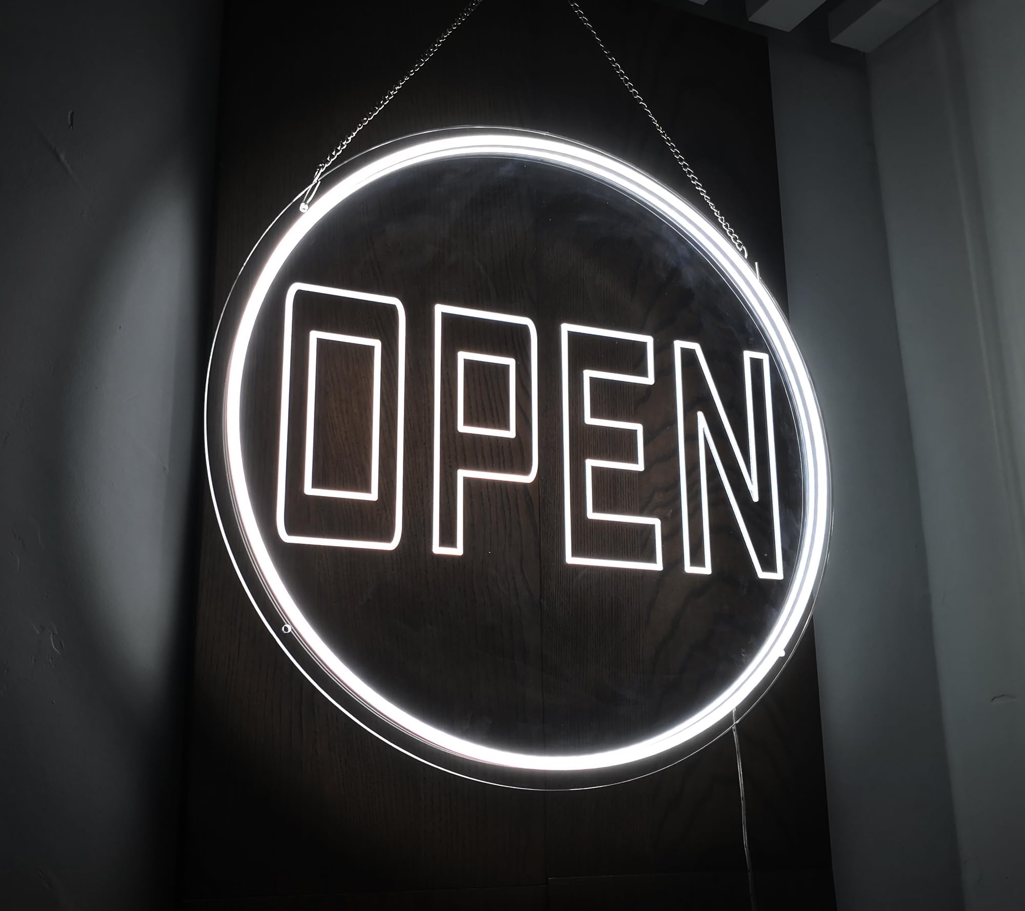 Amazon.com : Open Signs for Business - Neon Open Sign LED 20" Round ...