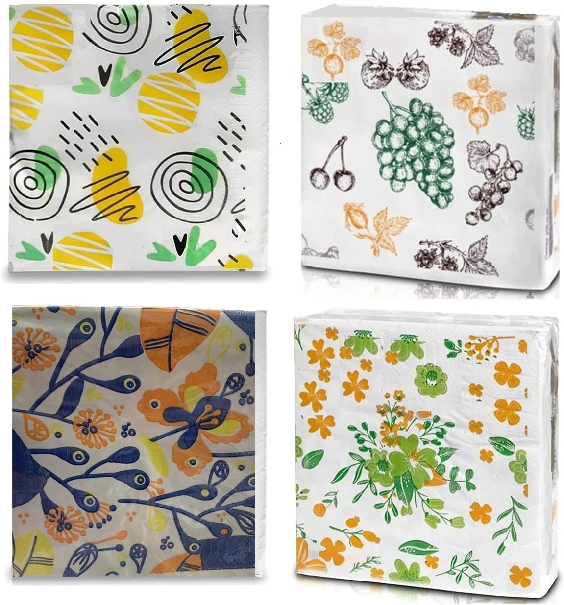 Magic Providers Soft Tissue Paper Napkins 3 Ply (33 X 33 cm) Pack of 2 ...