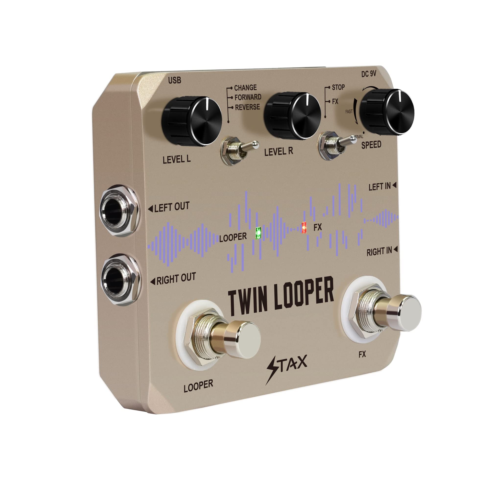 Snapklik.com : Stax Guitar Twin Looper Pedal Loop Guitar Pedal Loop ...