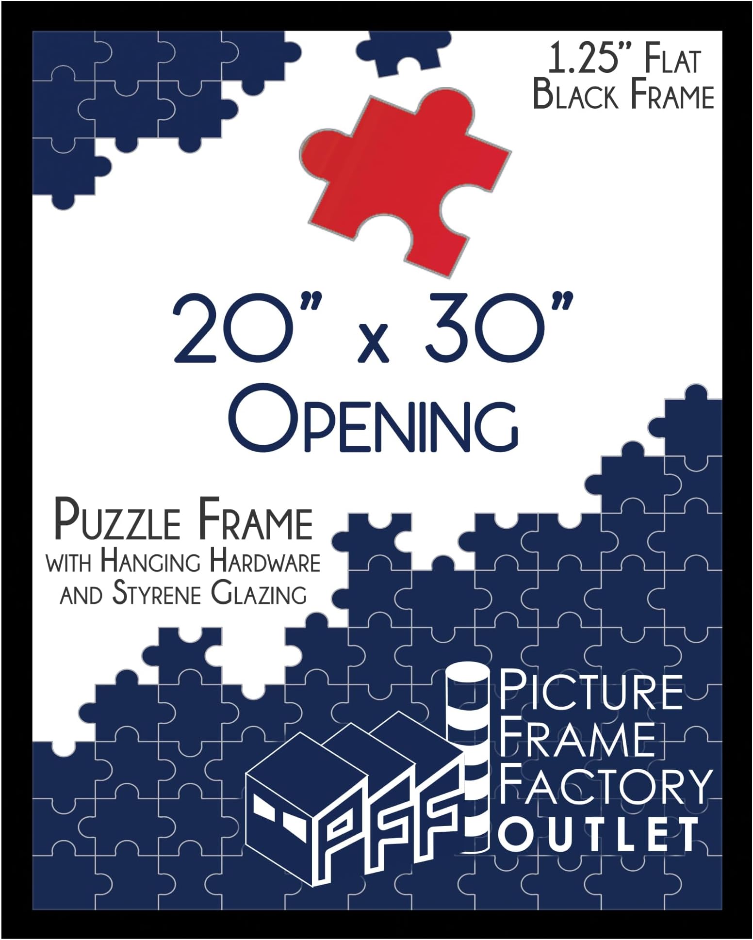 Amazon.com - Craig Frames 1WB3BK 20 by 30-Inch Picture/Poster Frame ...