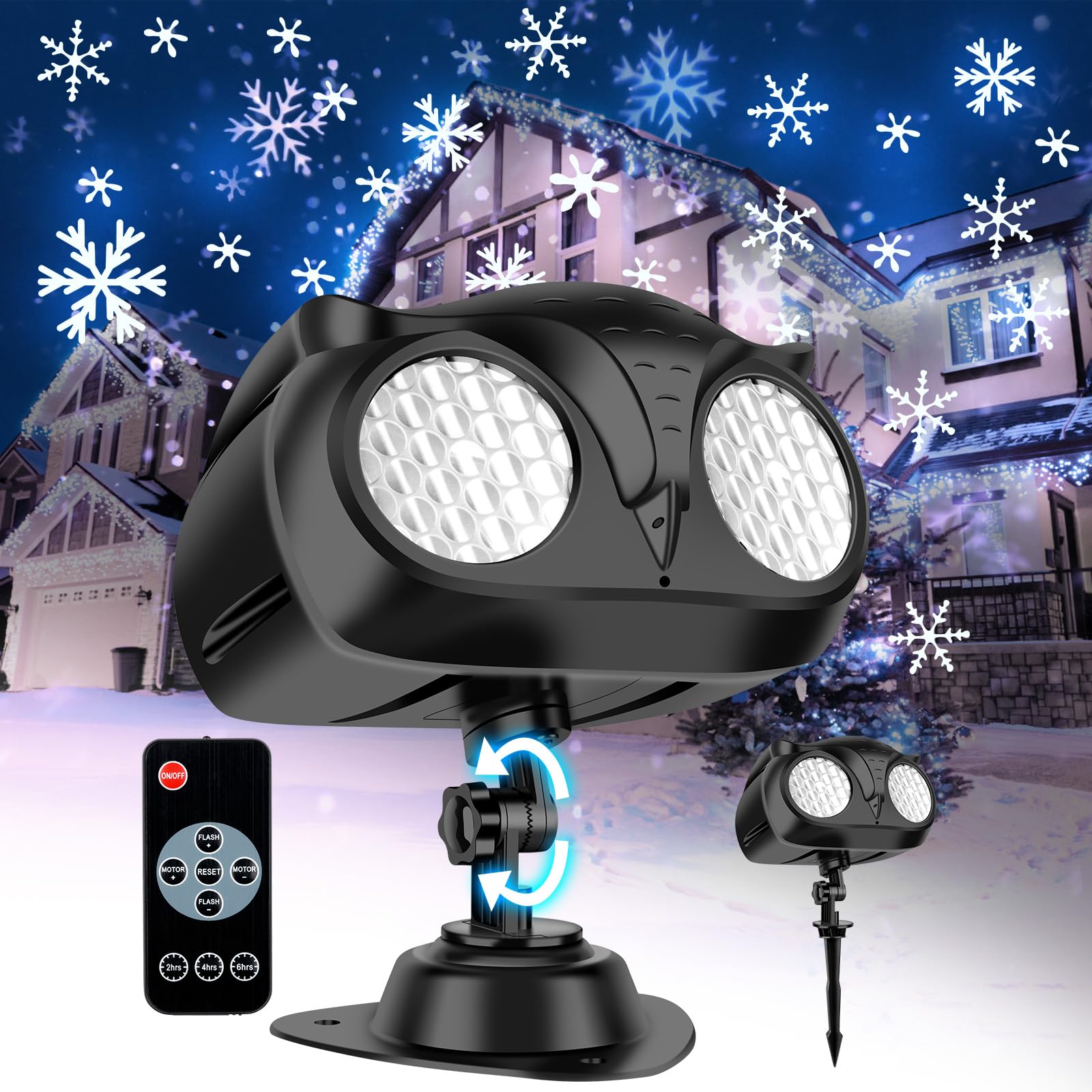 Amazon.com: Verla Snowflake Projector Lights Outdoor Christmas ...