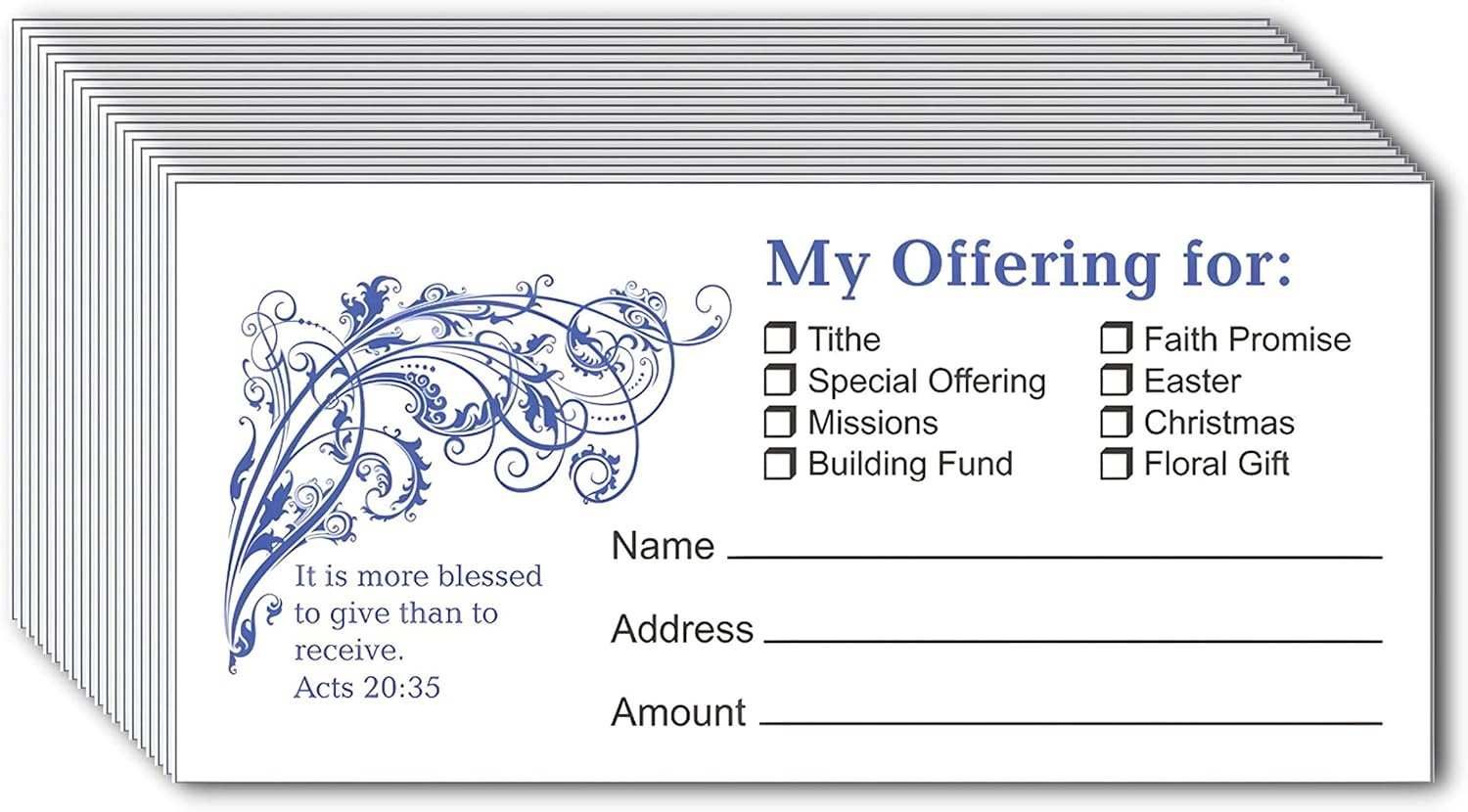 Amazon.com: Pack of 200 Church Offering Envelopes - Cash & Tithe ...