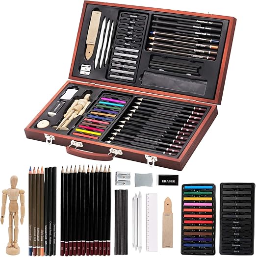 Amazon.com: Professional Art kit, 58 Piece Drawing a