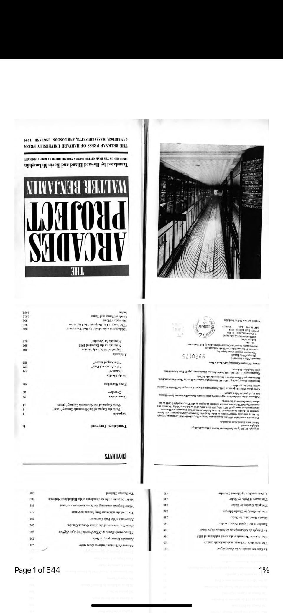 Amazon.com: The Arcades Project: 9780674043268: Benjamin, Walter ...