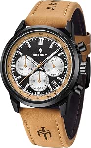 Amazon.com: AKNIGHT Men Watch Watch for Men Waterproof Stainless Steel ...