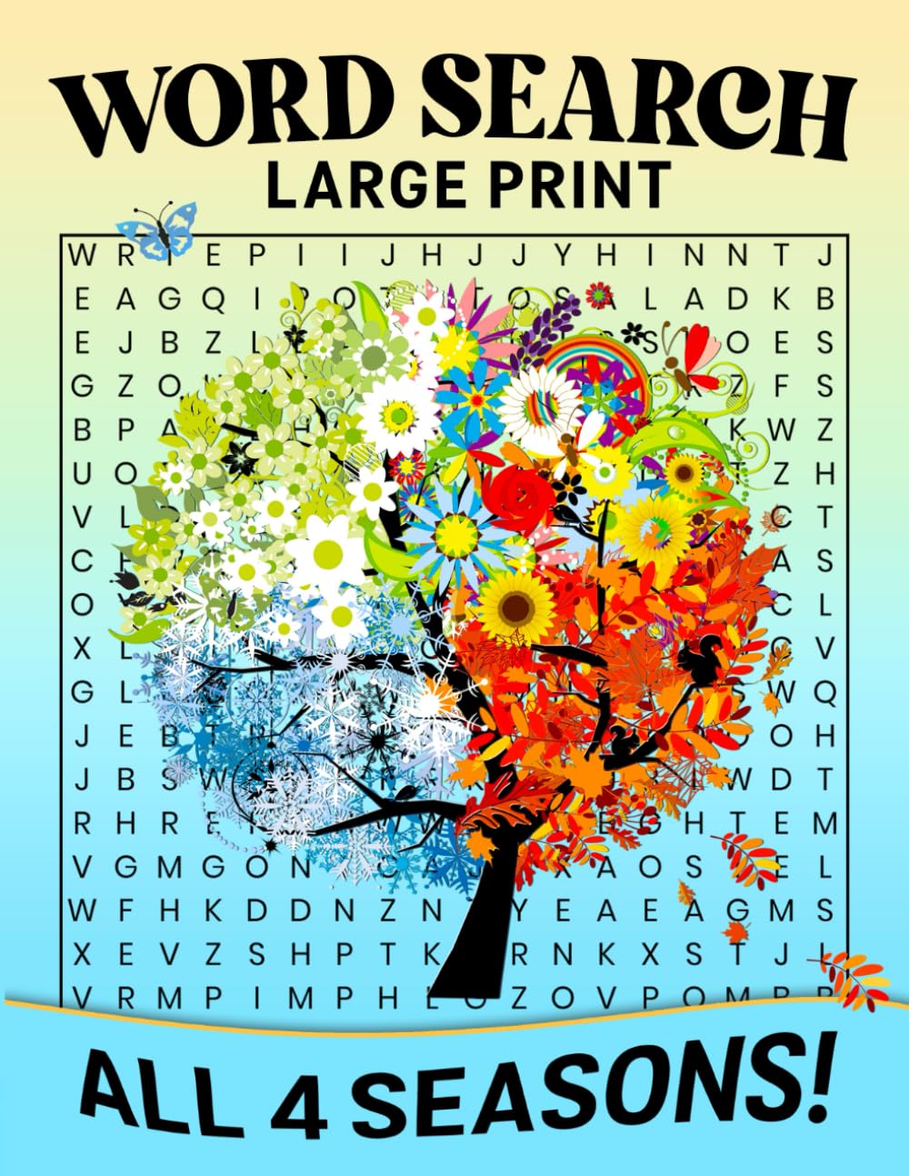 Seasons Word Search! A Large Print Puzzle Adventure through Spring ...