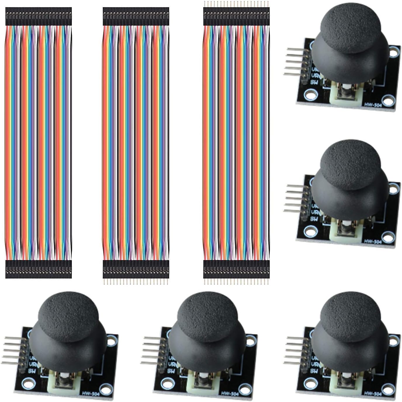 Amazon.com: 120 PCS Breadboard Jumper Wires + 5 PCS Joystick Breakout ...