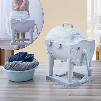 Amazon.com: Hand Crank Laundry Wringer Washing Machine, Portable Hand ...
