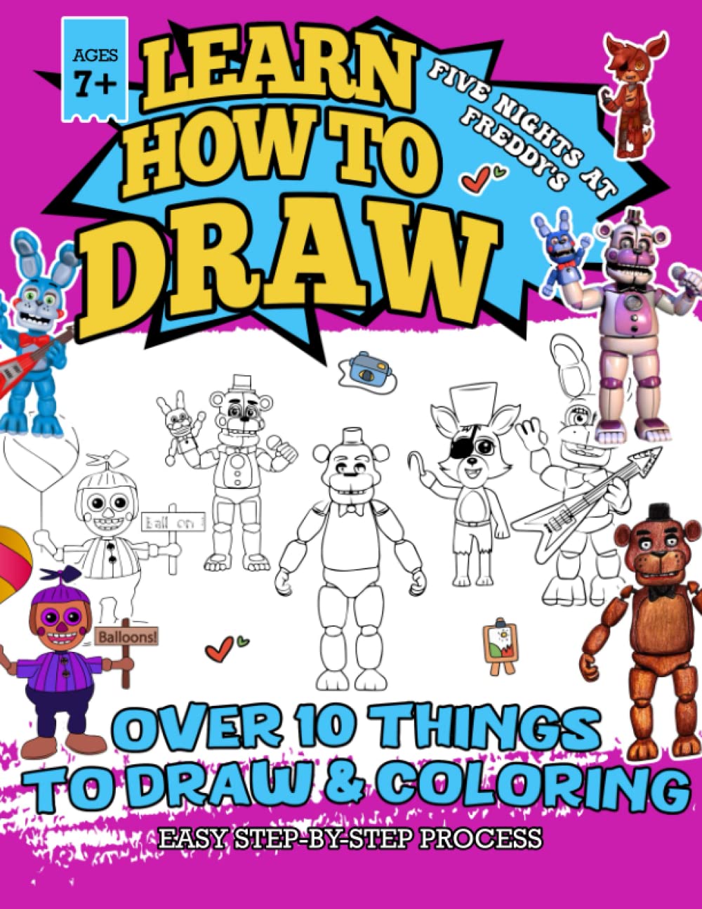 Buy Learn How To Draw Fíve Níghts At Fréddy’s: Unique And Exclusive ...
