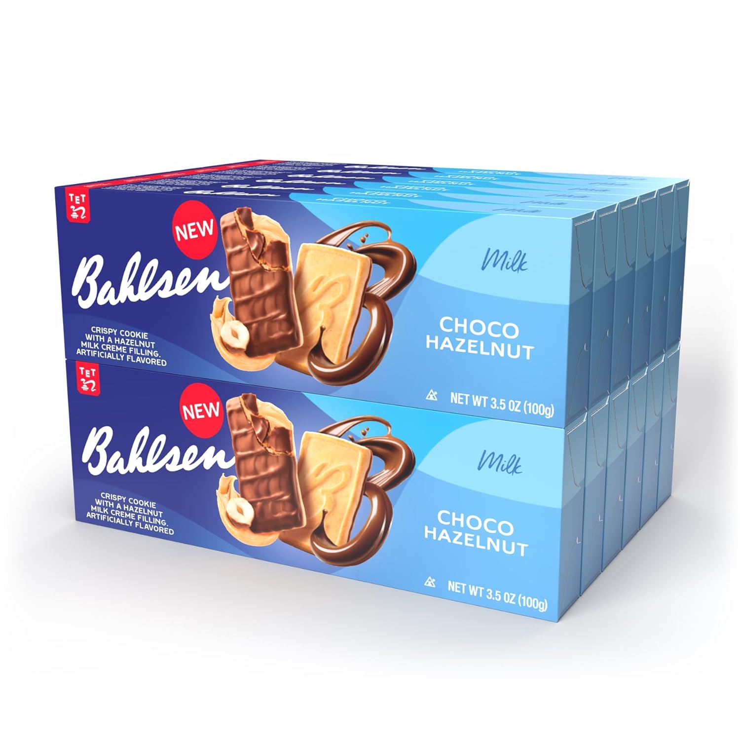 Amazon.com: Bahlsen Choco Hazelnut Cookies - Crispy cookie with a ...