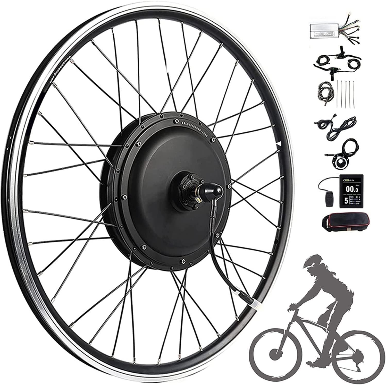 SHUCEBN Electric Bike Conversion Kit 20"/24"/26"/27.5"/28"/29"/700c E ...