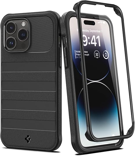 Spigen Geo Armor 360 MagFit Coque Compatible avec iPhone 14 Pro Max - Noir : Amazon.fr: High-Tech