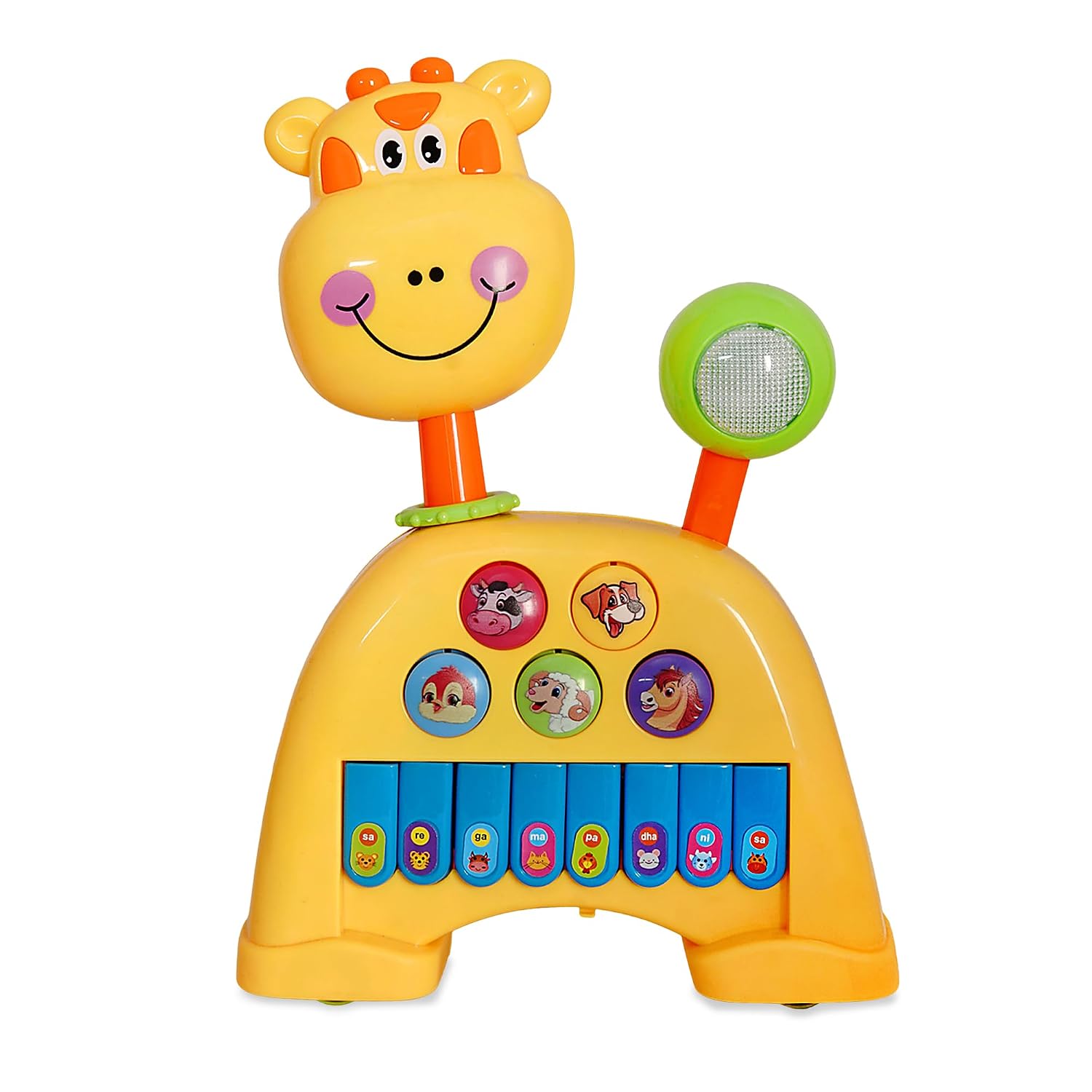 Buy VGRASSP Educational 3 in 1 Giraffe Face Piano Toy for Kids - Multi ...