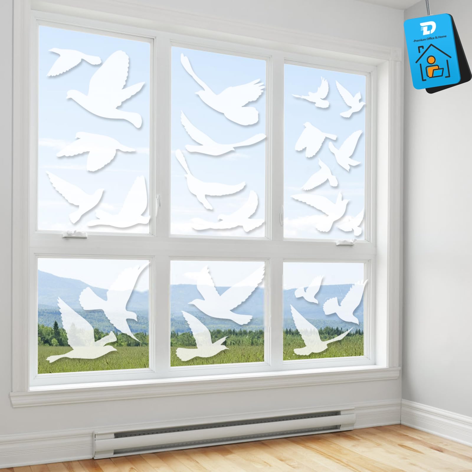 Snapklik.com : DZSEE Anti-Collision Window Decals: Bird Deterrent Stickers