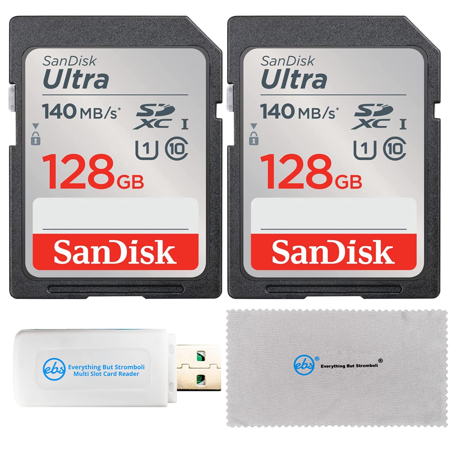 SanDisk 128GB SD Ultra Memory Card (Two Pack) Works with Canon EOS ...