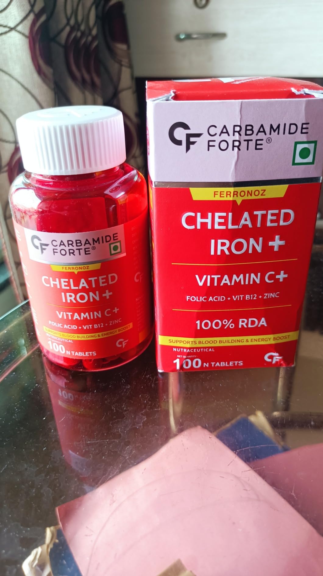 Carbamide Forte Chelated Iron Supplement for Women and Men with Vitami