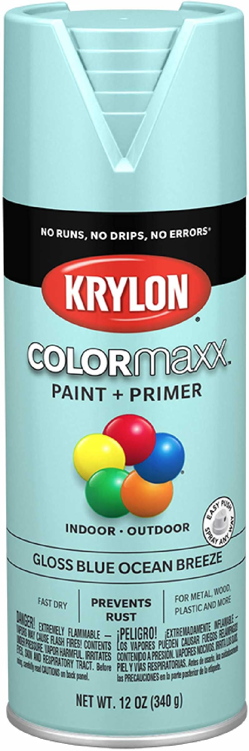 Krylon K02333007 Fusion for Plastic Spray Paint, Blue Hyacinth - Spray ...