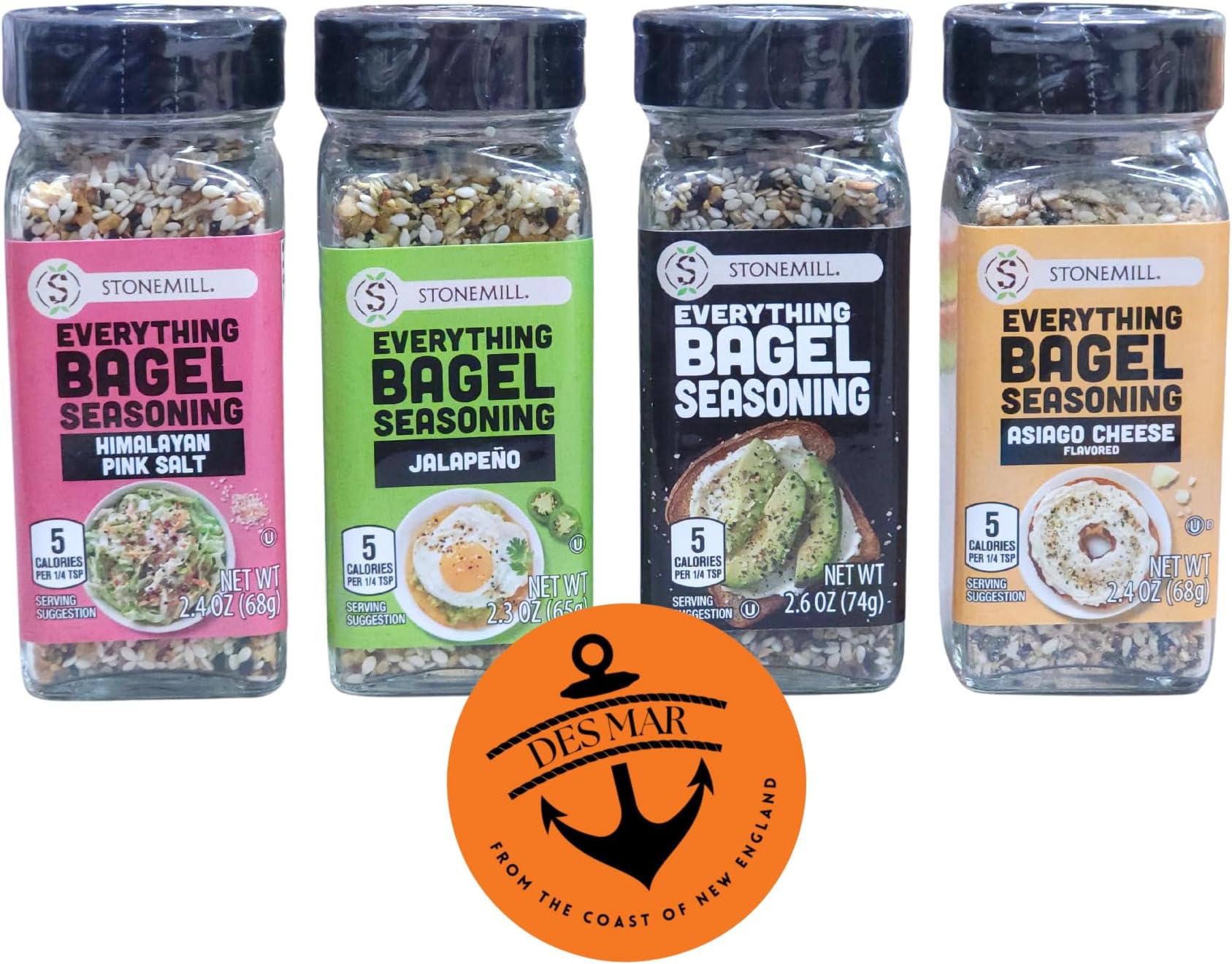 Amazon.com : Stonemill Everything Bagel Seasoning Variety Pack ...
