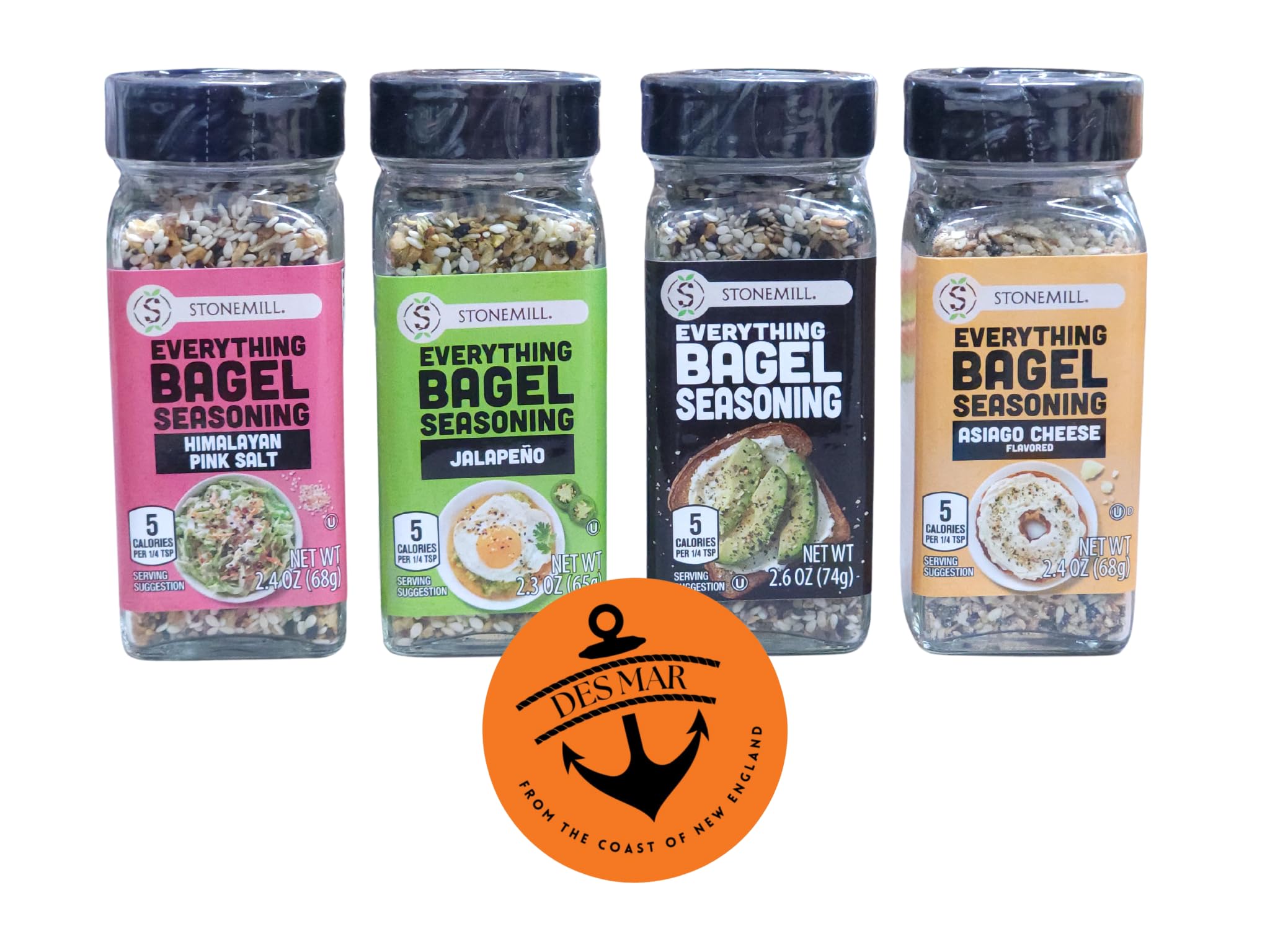 Amazon.com : Stonemill Everything Bagel Seasoning Variety Pack ...