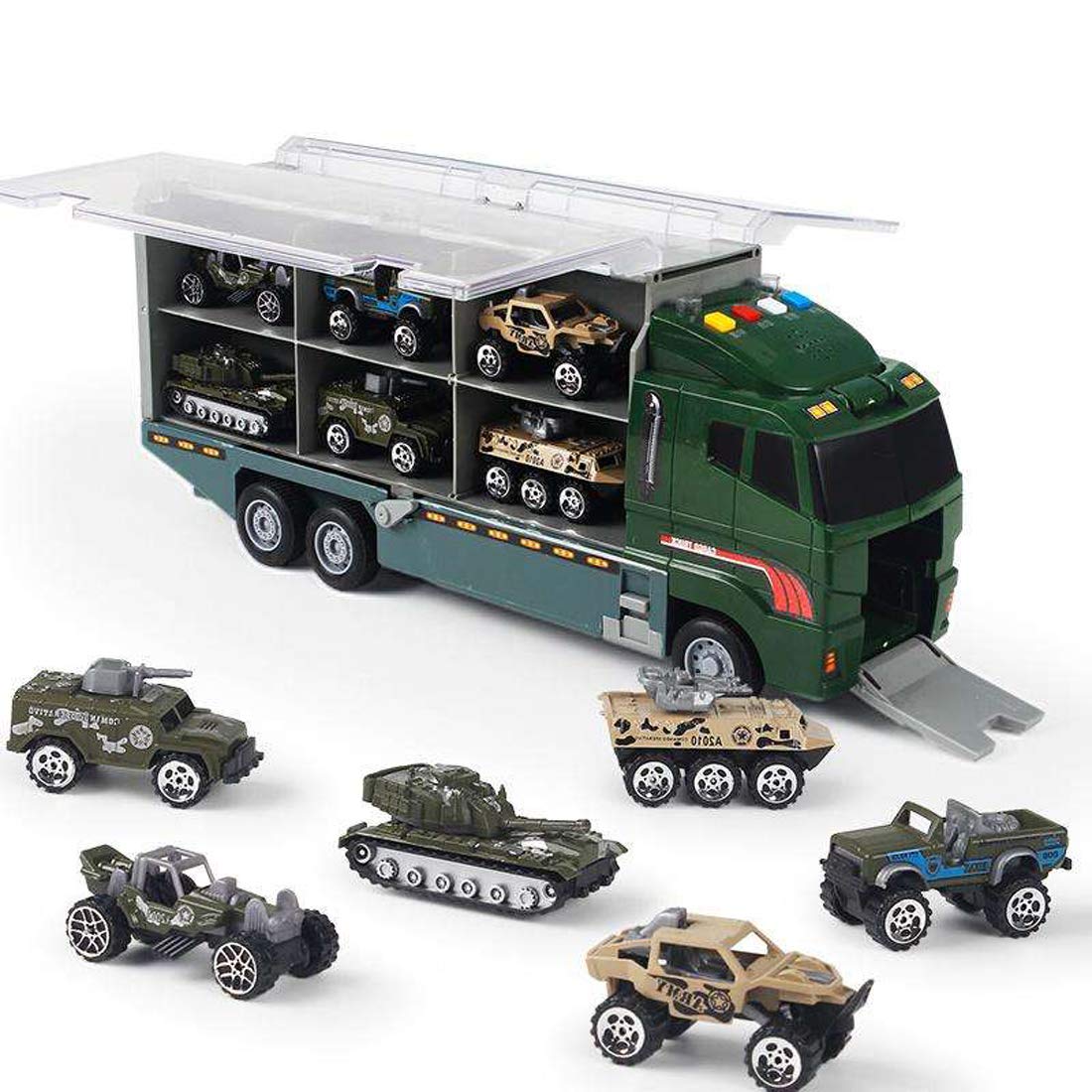Buy PowerTRC Die-cast Military Truck Army Vehicle Models Car Toys, Mini ...