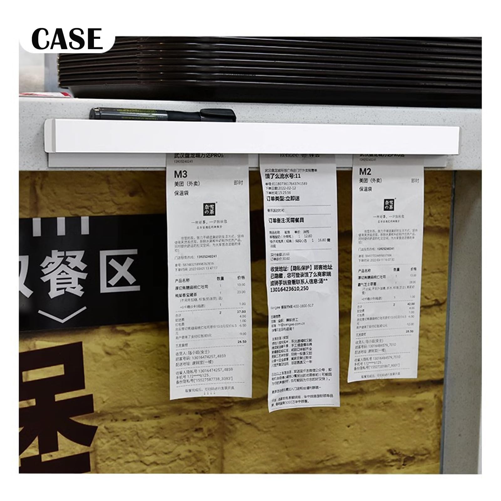 Snapklik.com : 2 Pieces Ticket Holder Receipt Holder For Restaurant ...