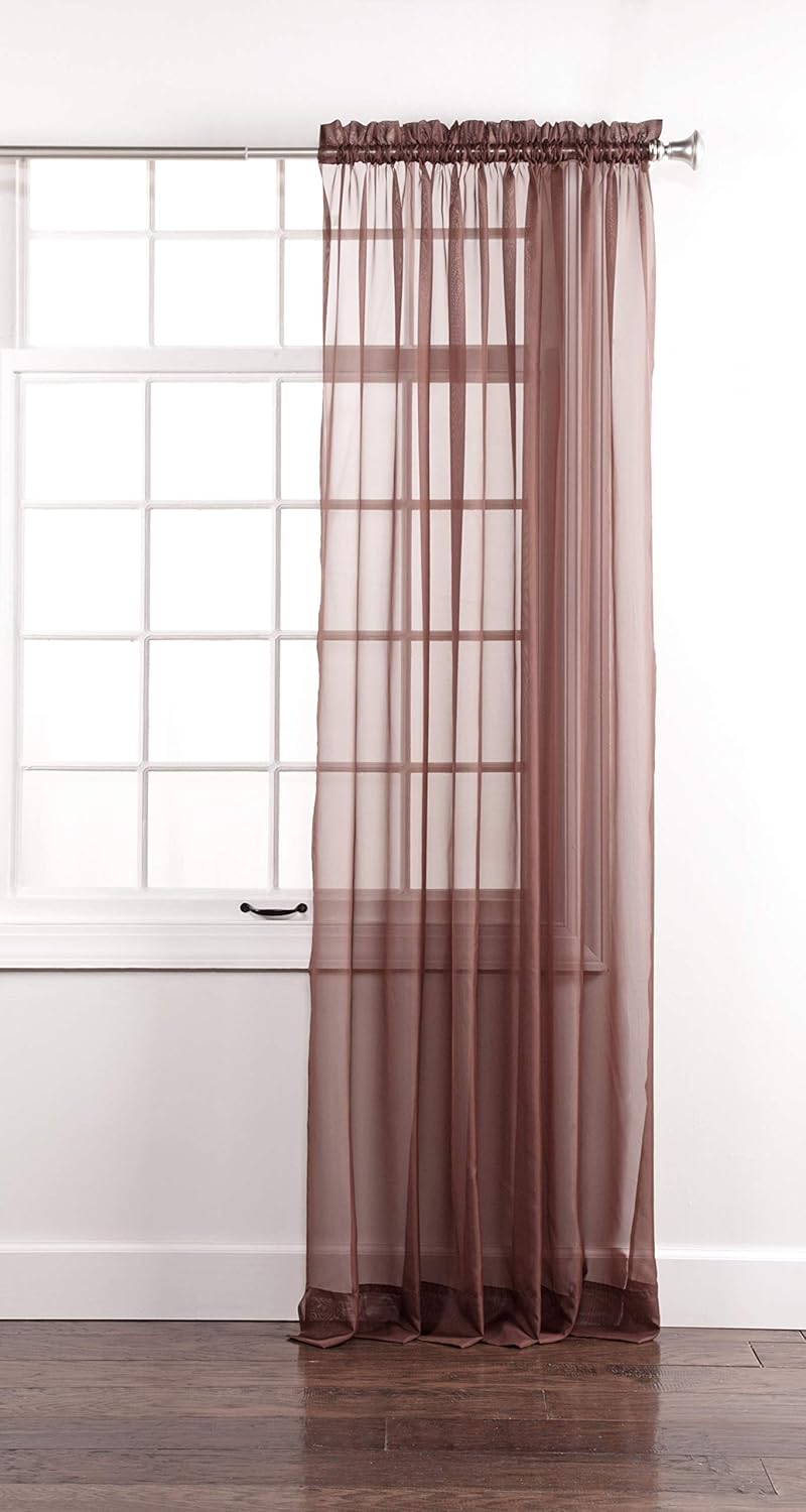 Amazon.com: Stylemaster Elegance Sheer Voile Panel, 60" x 84 ...