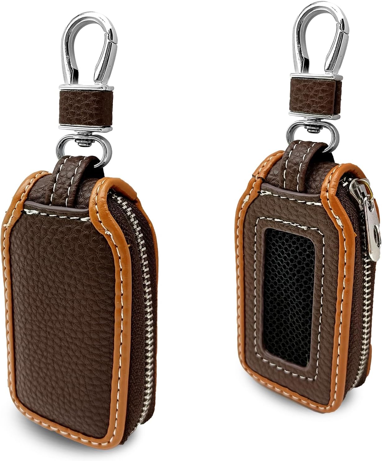 Amazon.com: 2 Pieces Superior Leather Car Case Key Fob Protector, Smart ...