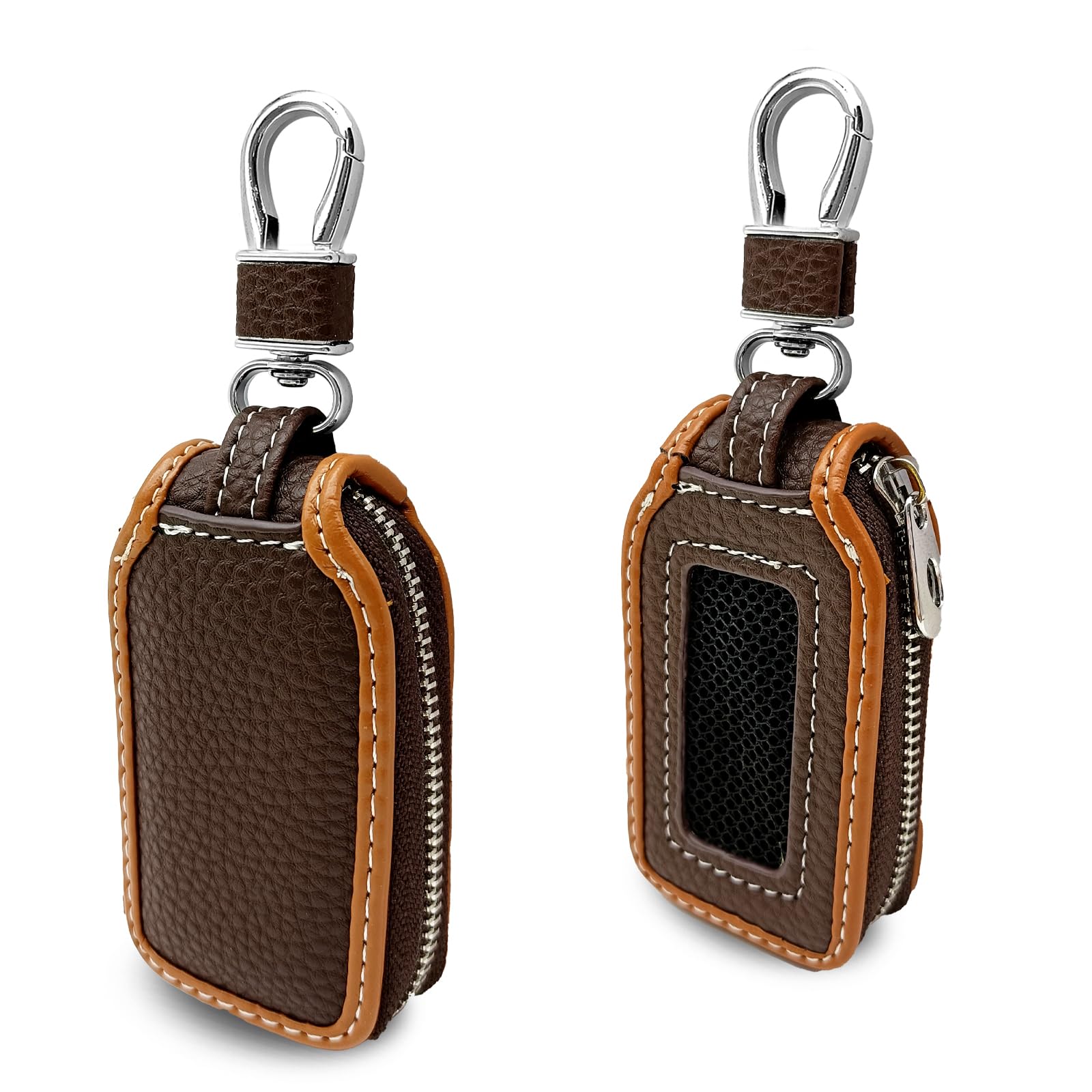 Amazon.com: 2 Pieces Superior Leather Car Case Key Fob Protector, Smart ...