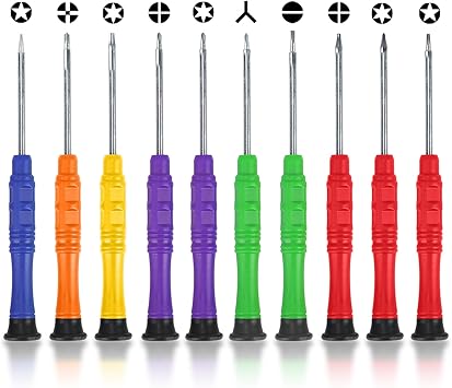 10Pcs Magnetic Mini Screwdriver Set Tiny Spectacle Watch Repair Screw ...