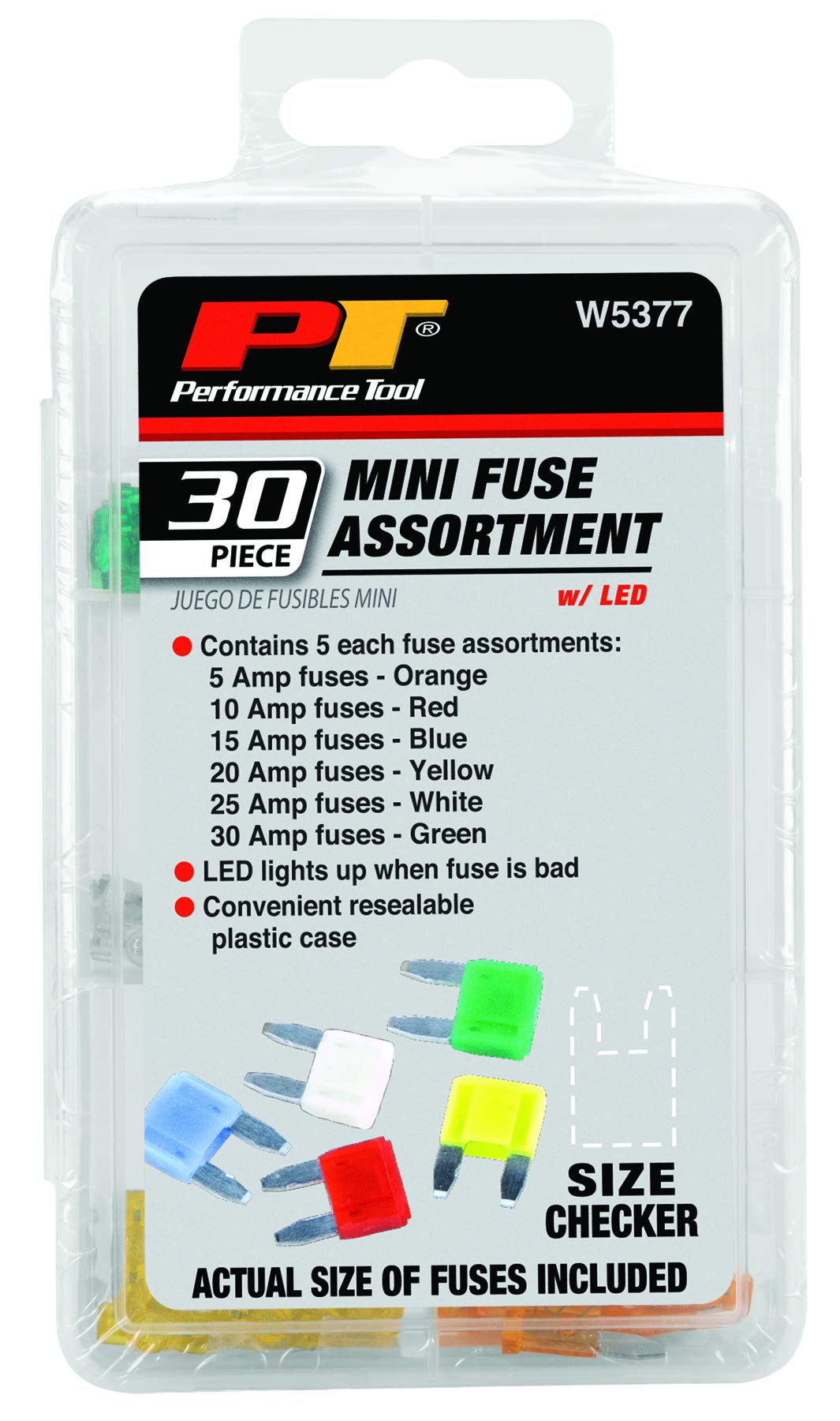 Snapklik.com : Performance Tool W5377 Mini Fuse Assortment