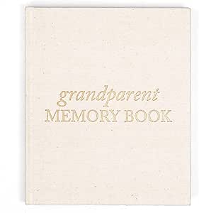 Amazon.com: Grandparent Memory Book - Linen Hardcover Grandparents ...