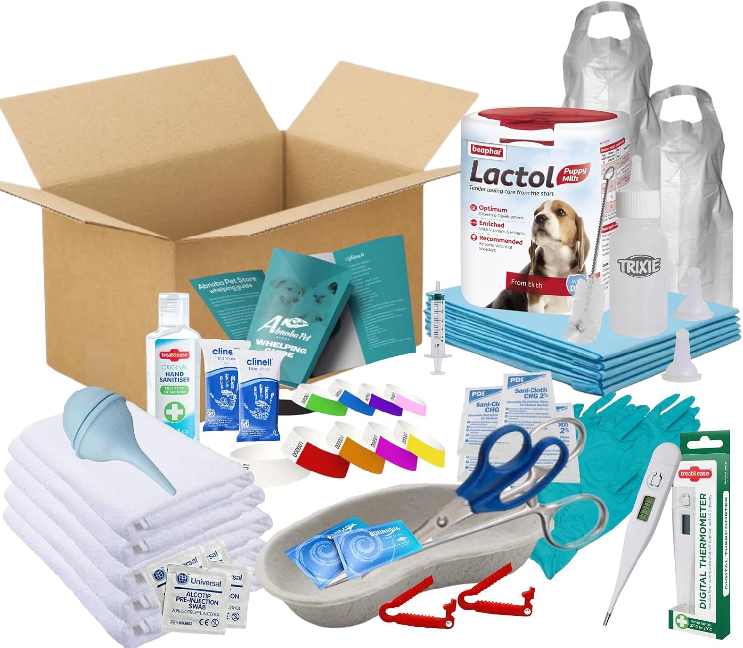 Alpha Dog FULL Whelping Kit Beaphar 500g Lactol Milk Feeding Bottle pet ...