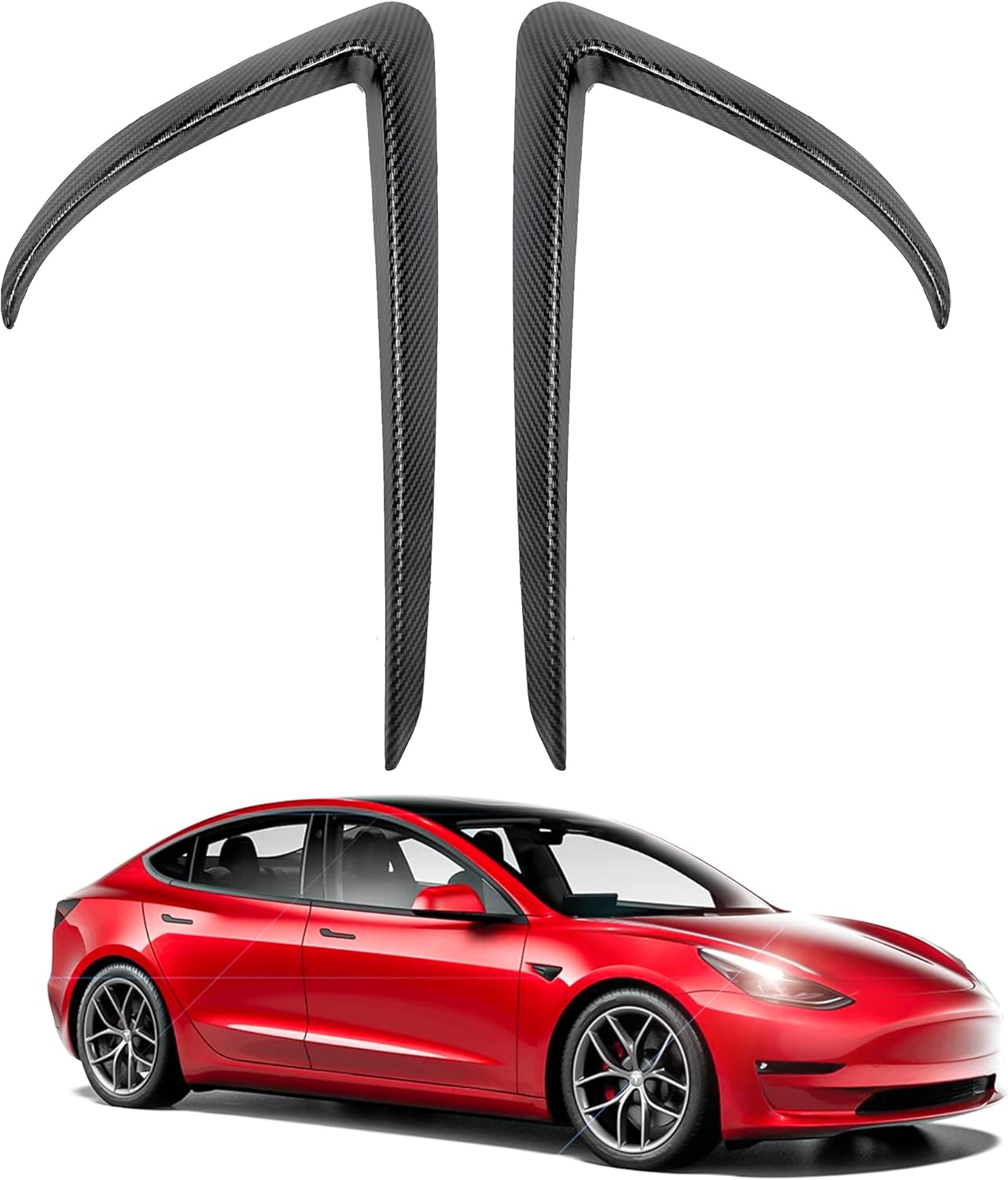 Amazon.com: Tesla Model 3 Front Fog Light Trim Cover Fog Lamp Frame ...
