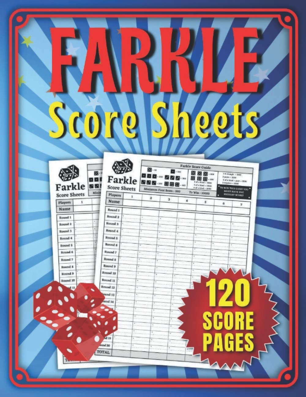 Farkle Score Sheets Farkle Score Cards Farkle Notebook Sheets Farkle ...